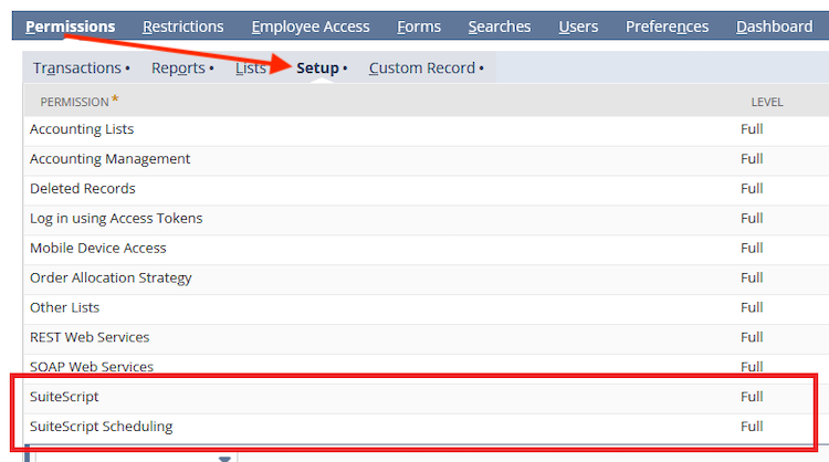 Insufficient Permissions Error User Event Script Anchor Group