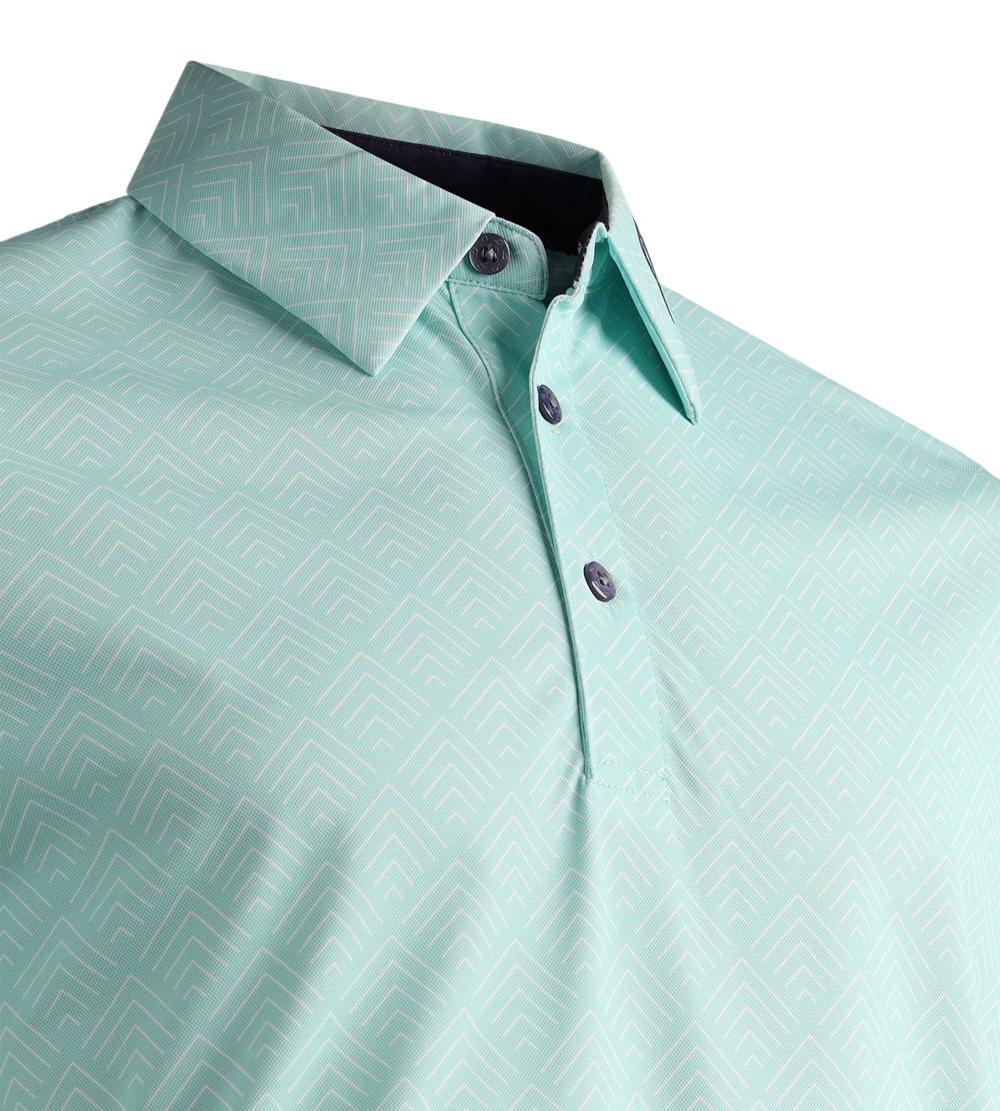 Buy CHEVRON POLO - MINT online | Hole19