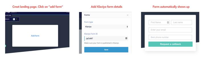 Working with Klaviyo forms on Unstack | Elastic Path